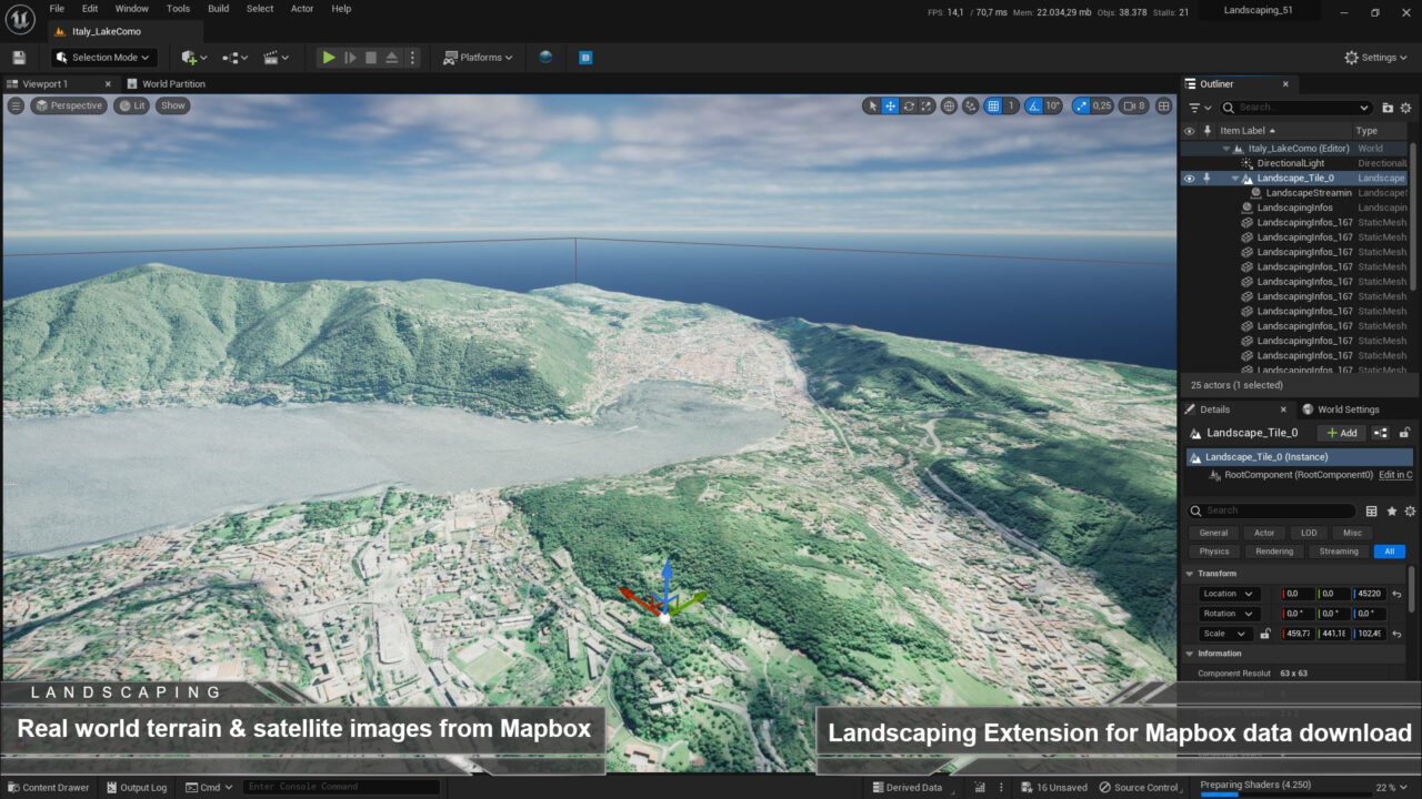 Landscaping Mapbox – Unreal/Assetstore