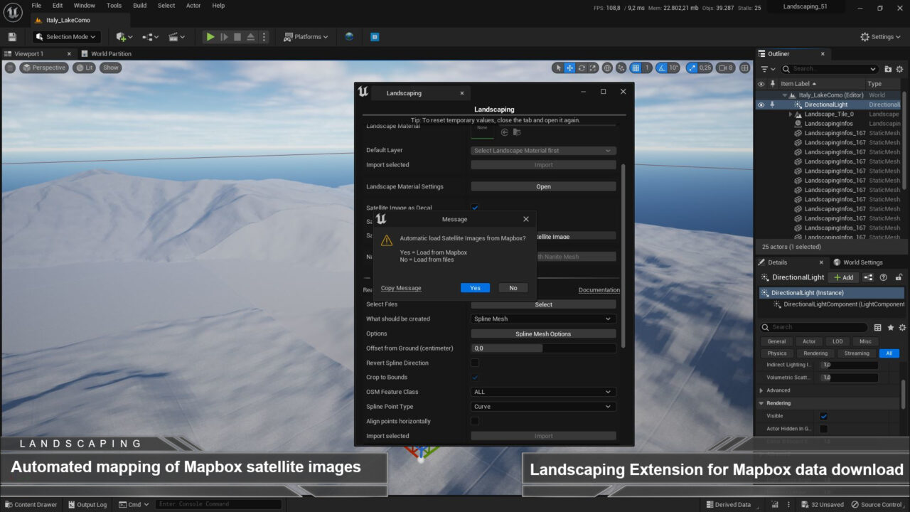 Landscaping Mapbox – Unreal/Assetstore