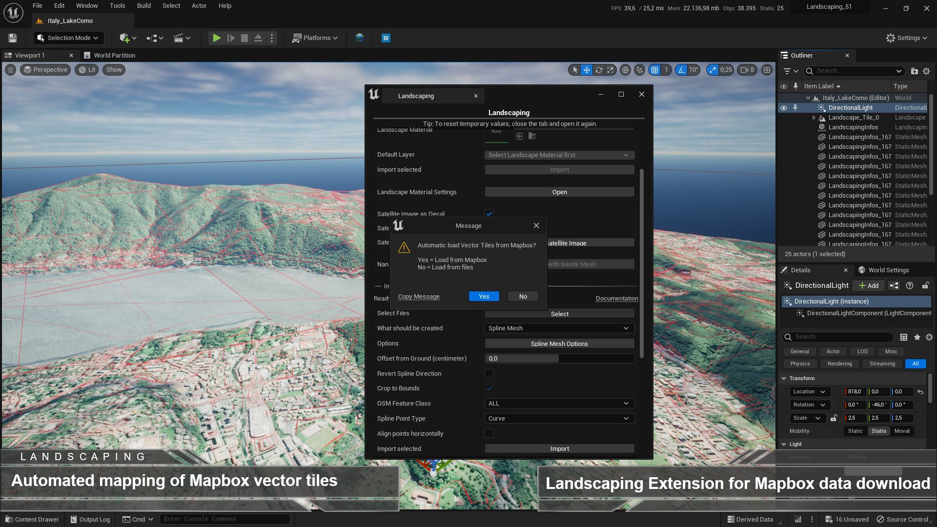 Landscaping Mapbox – Unreal/Assetstore