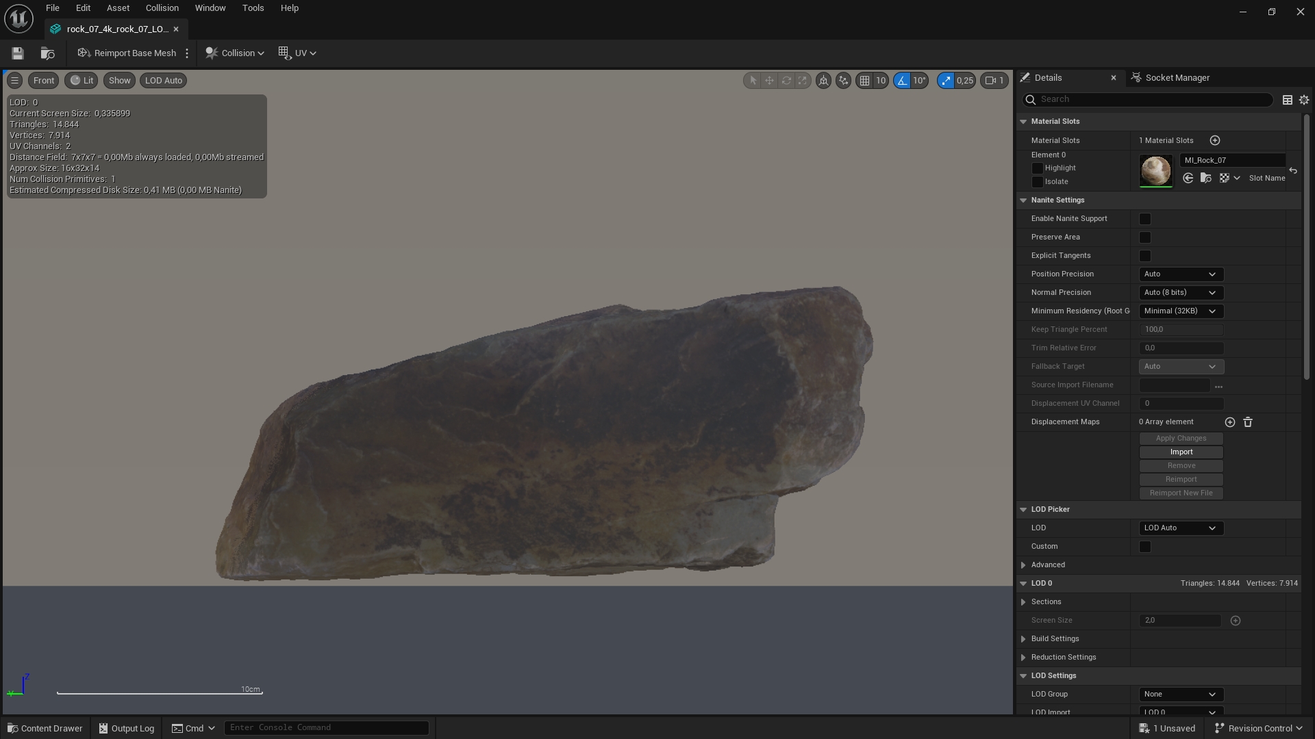 Rock 07 – Unreal/Assetstore