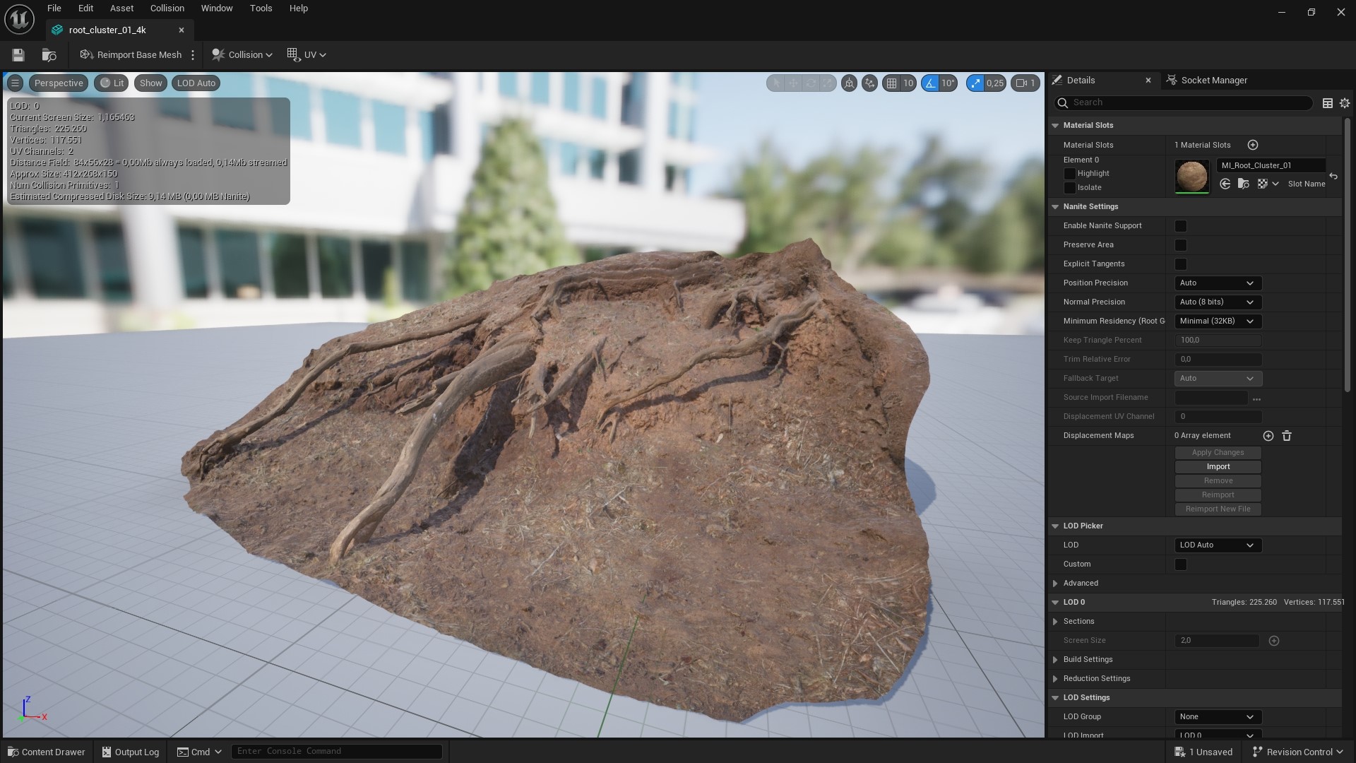 Root Cluster 01 – Unreal/Assetstore